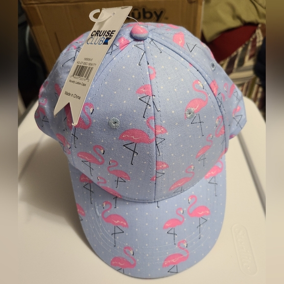 Cruise Club | Accessories | Nwot Pink Flamingo Baseball Cap In Baby ...